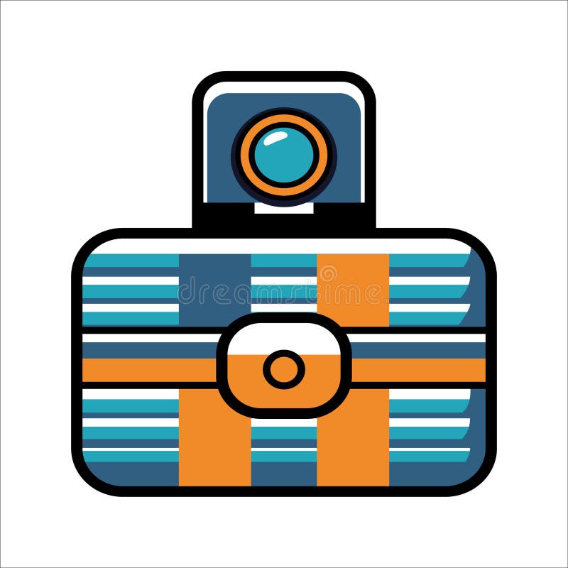 Camera Icon with Modern Minimalist Design and Colors. Stock Vector ...