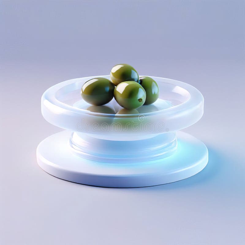 Icon of Olive, Glossy Glass Style Illustration Stock Illustration ...