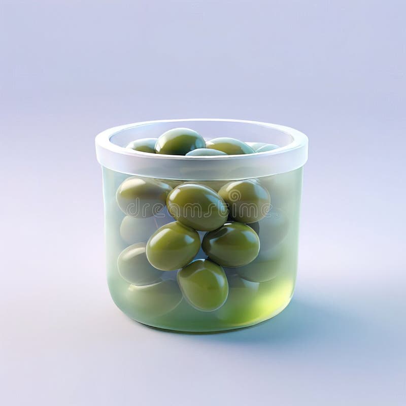 Icon of Olive, Glossy Glass Style Illustration Stock Illustration ...
