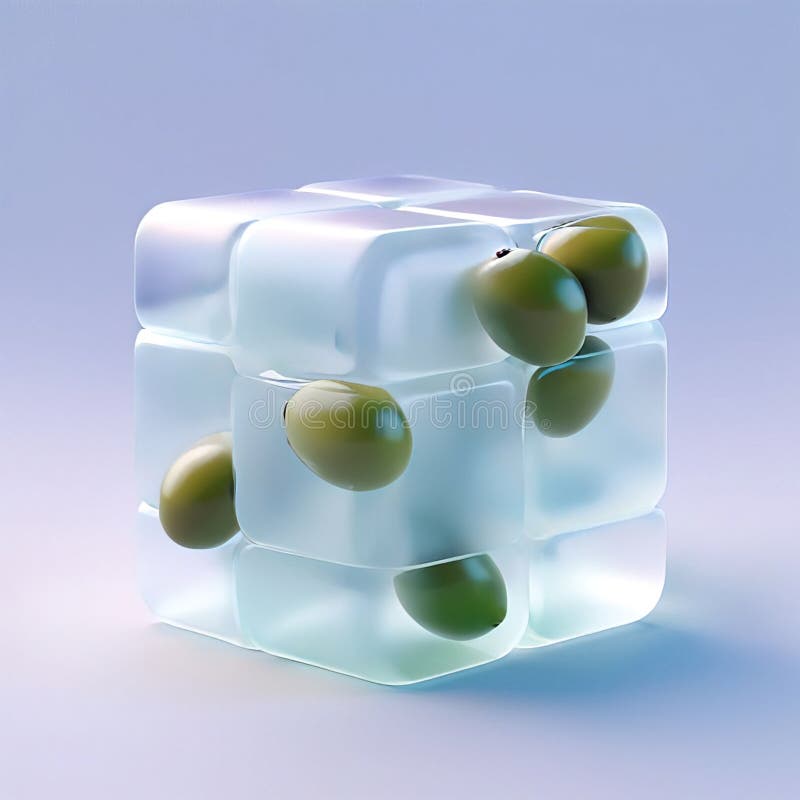 Icon of Olive, Glossy Glass Style Illustration Stock Illustration ...