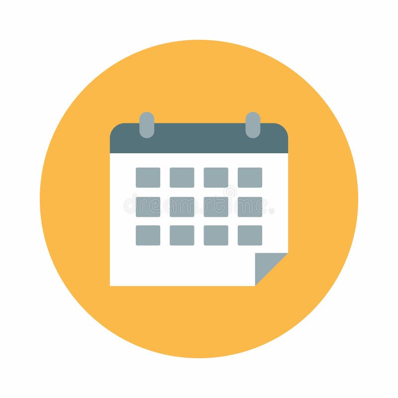 Calendar Icon stock vector. Illustration of office, year - 388287692