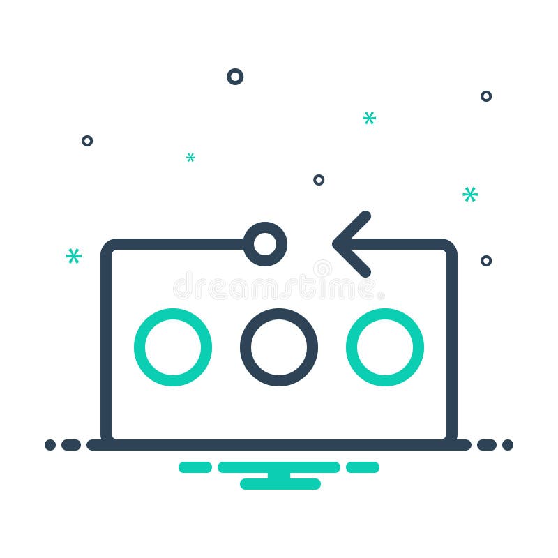 Mix Icon for Ongoing, in Progress and Proceeding Stock Vector ...