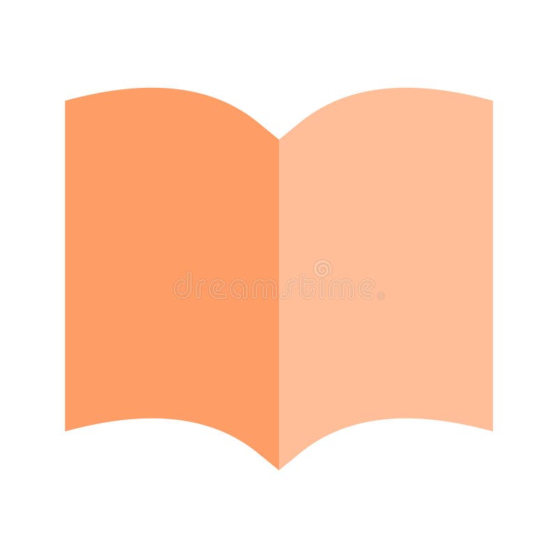 An Icon of Open Book in Editable Flat Style Stock Vector - Illustration ...