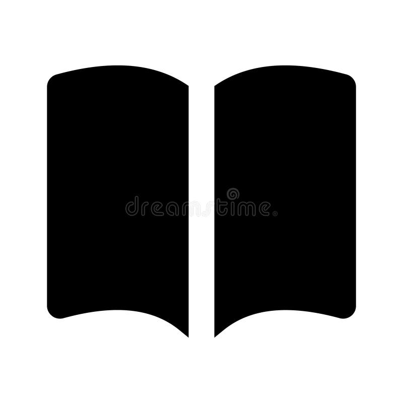 An Icon of Open Book in Editable Flat Style Stock Vector - Illustration ...
