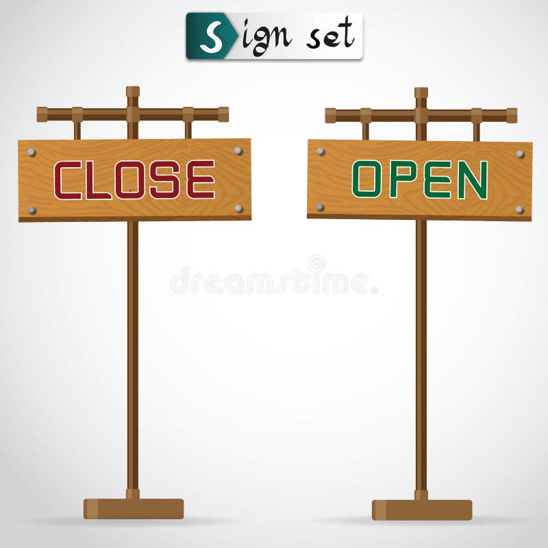 Icon Open and Close Vector Illustration Stock Illustration ...