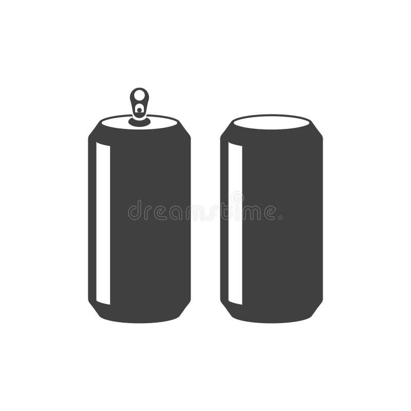 Open Aluminum Can Icon, Simple Style Stock Vector - Illustration of ...