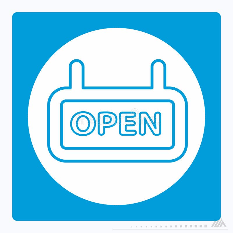 Icon Open Connection. Suitable for Community Symbol. Blue Eyes Style ...