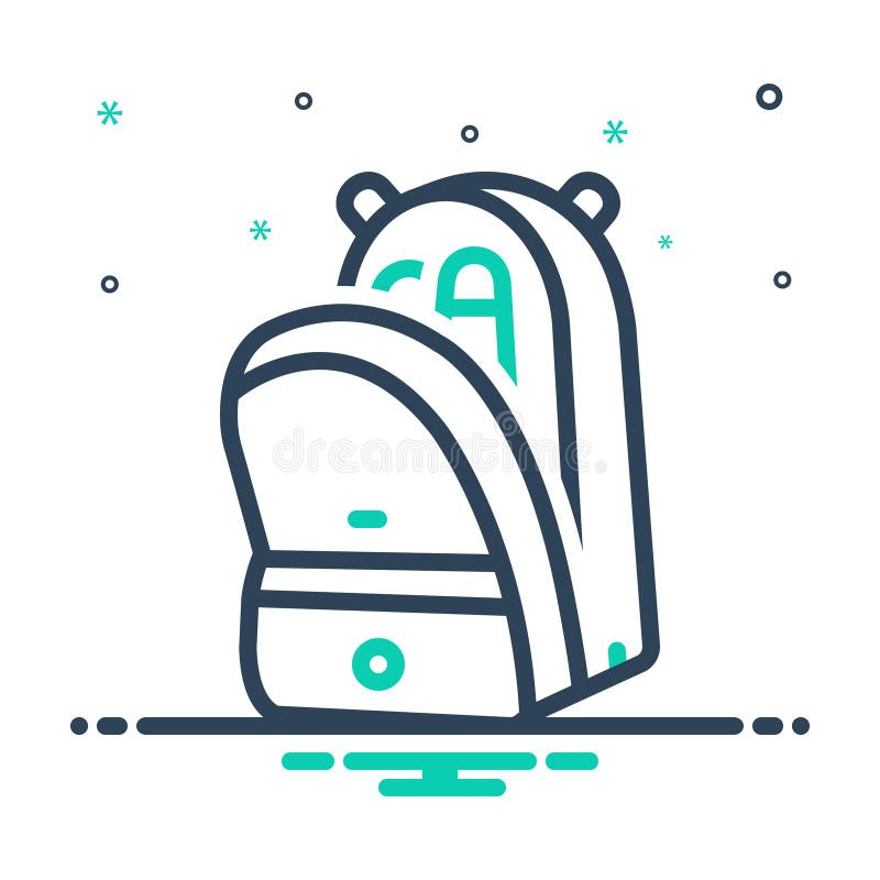 Mix Icon for Opened, Not Closed and Bags Stock Vector - Illustration of ...