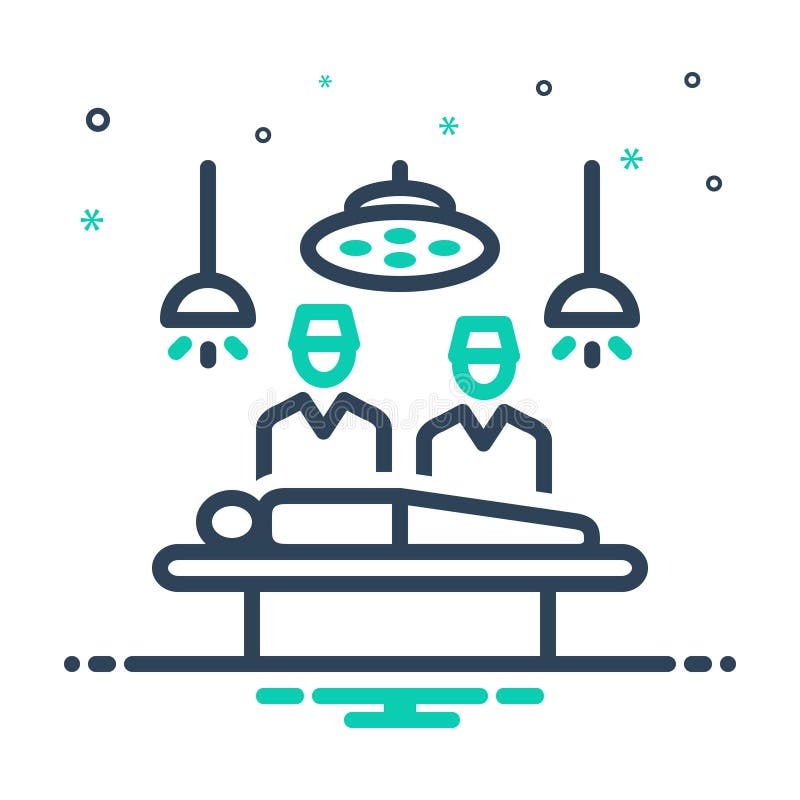 Mix Icon for Operated, Surgery and Hospital Stock Illustration ...