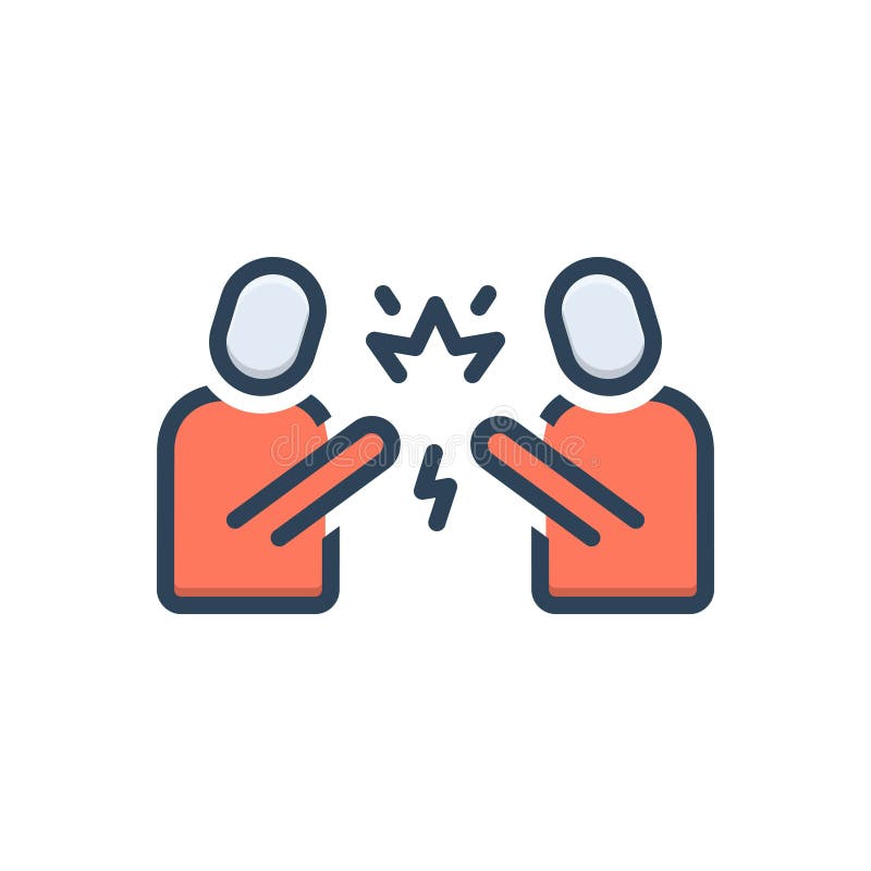 Color Illustration Icon for Opponents, Rival and Competitor Stock ...