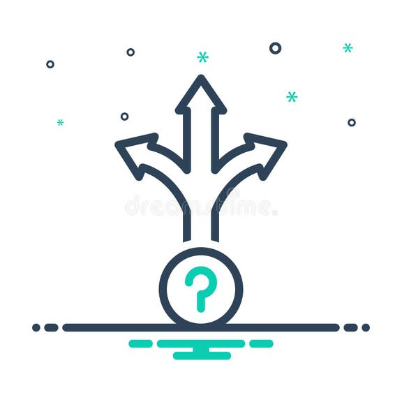 Mix Icon for Optional, Alternate and Path Stock Vector - Illustration ...