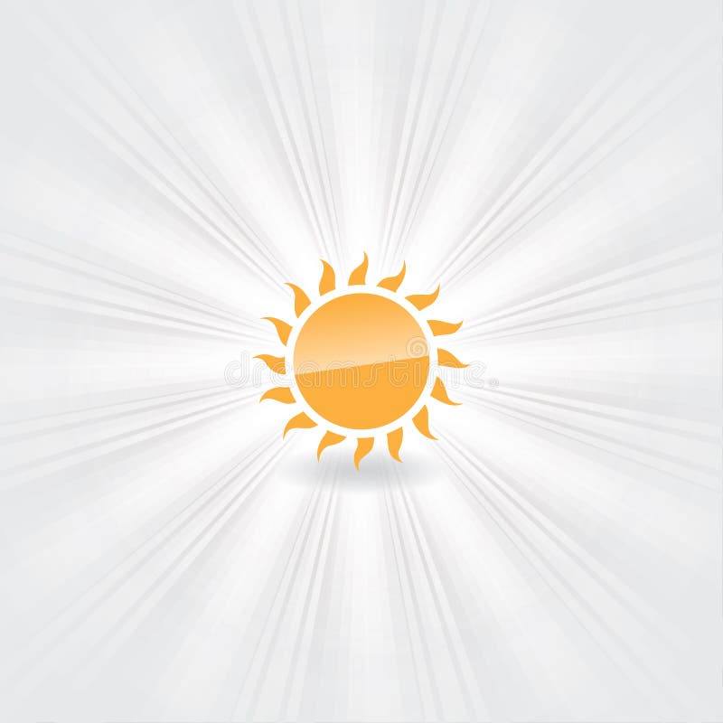 Icon of orange sun stock vector. Illustration of nature - 32041848