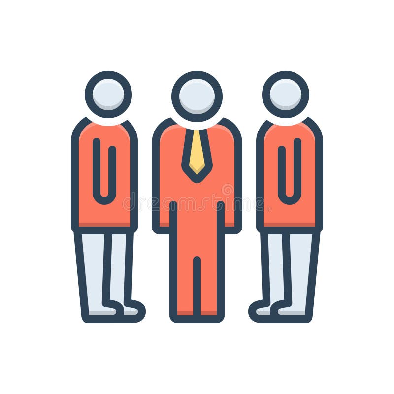 Color Illustration Icon for Ordinary, People and Group Stock ...