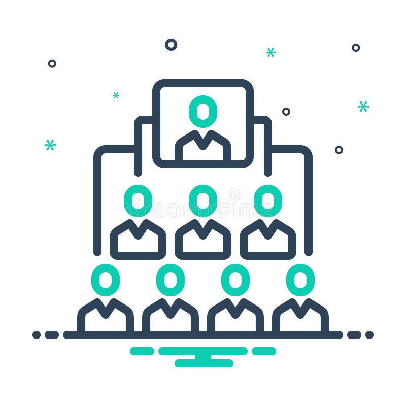 Mix Icon for Organizations, Combination and Teamwork Stock Vector ...