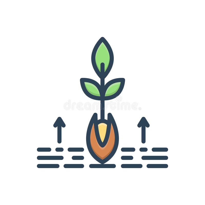 Color Illustration Icon for Origin, Nature and Agriculture Stock ...