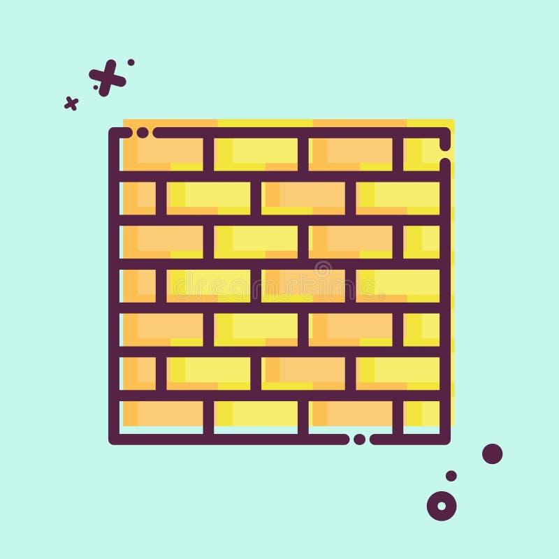Icon Outer Wall. Related To Building Material Symbol. MBE Style. Simple ...