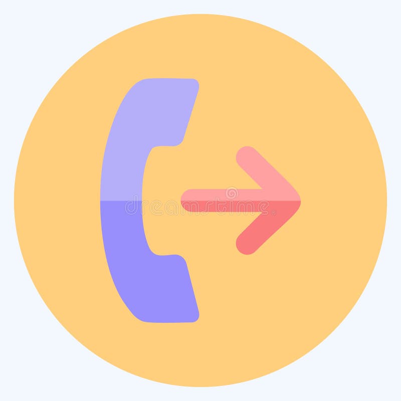 Icon Outgoing Connection. Suitable for Education Symbol. Flat Style ...