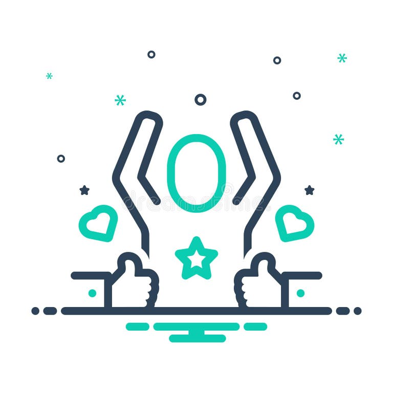 Mix Icon for Outstanding, Excellent and Famous Stock Vector ...