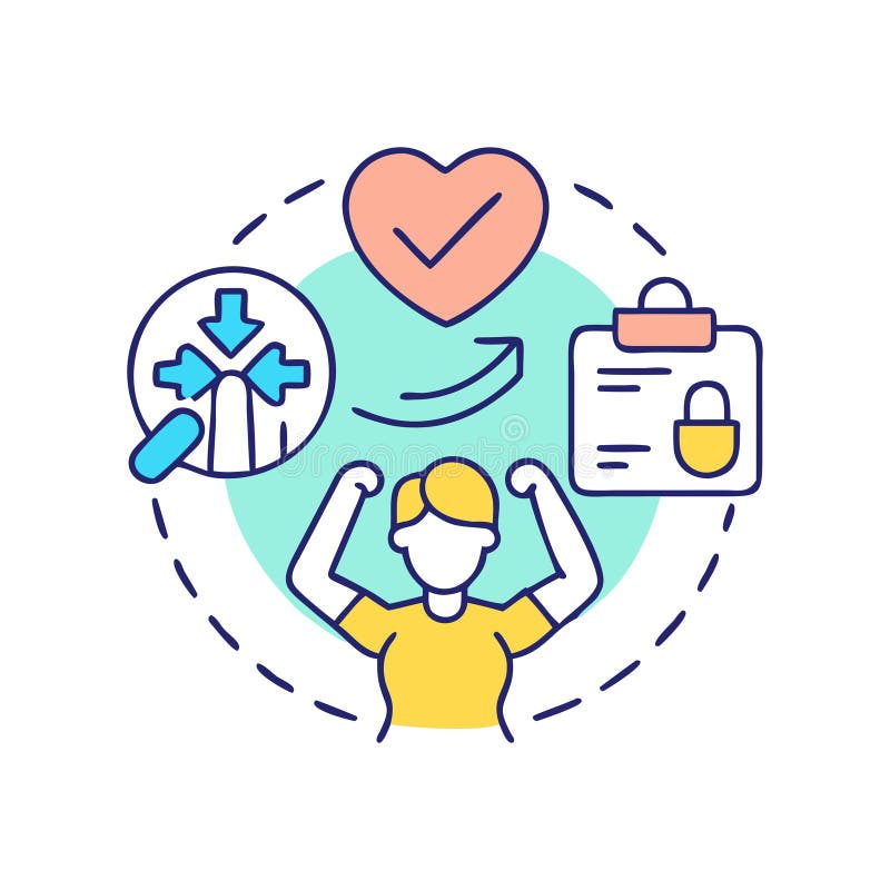 Icon for Overview of Employee Wellness Programs Stock Vector ...