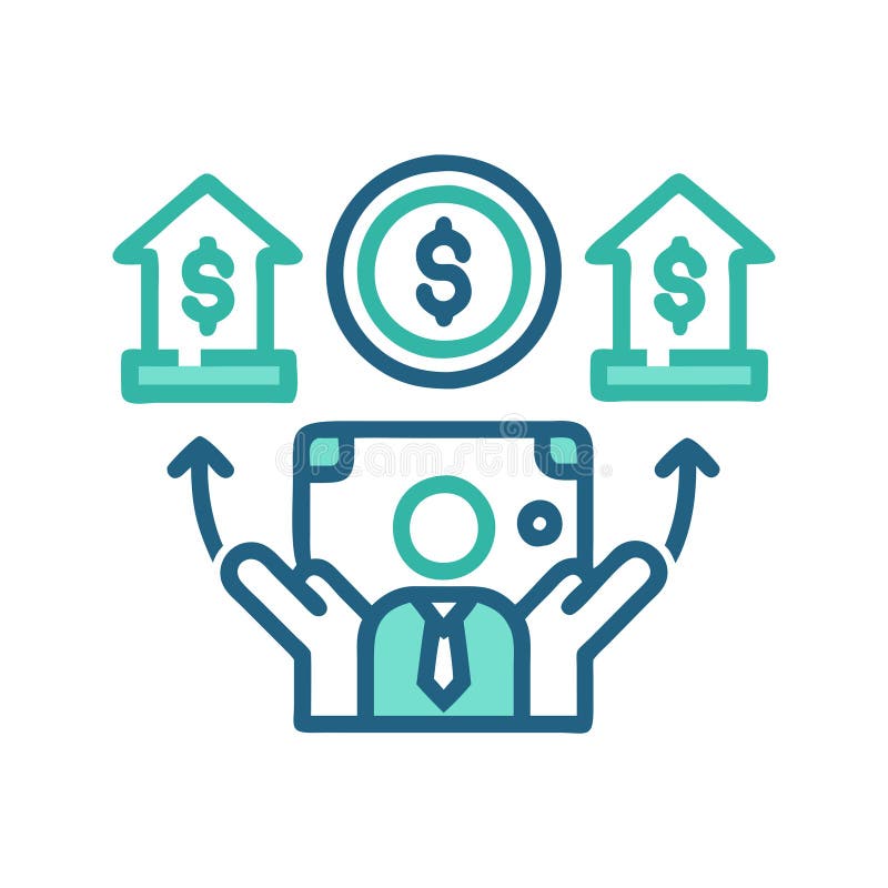 Icon for Overview of Equity Financing Options Stock Vector ...