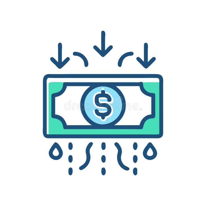 Icon for Overview of Financial Liquidity Stock Vector - Illustration of ...