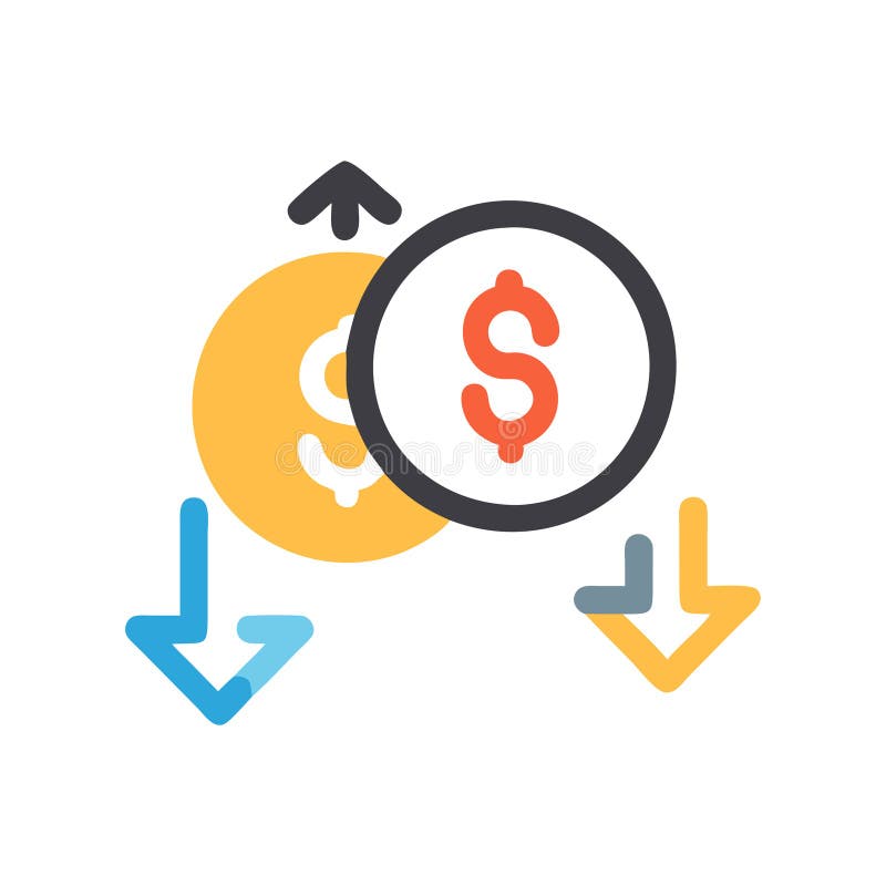 Icon for Overview of Financial Loss Metrics Stock Vector - Illustration ...