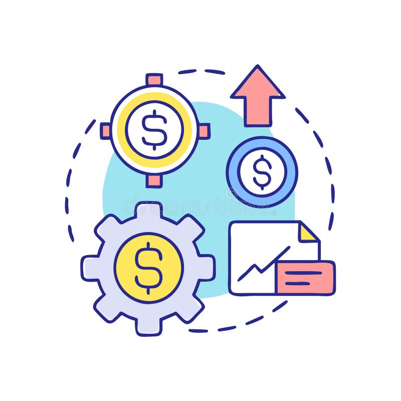Icon for Overview of Financial Process Improvement Stock Vector ...