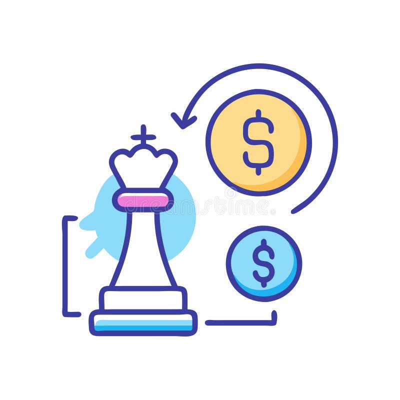 Icon for Overview of Investment Strategy Outcomes Stock Vector ...