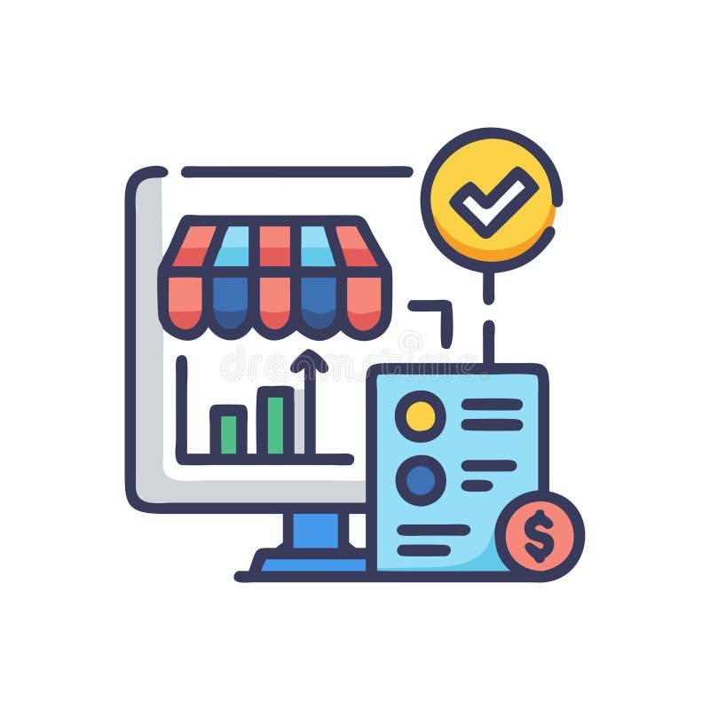 Icon for Overview of Market Entry Feasibility Stock Vector ...