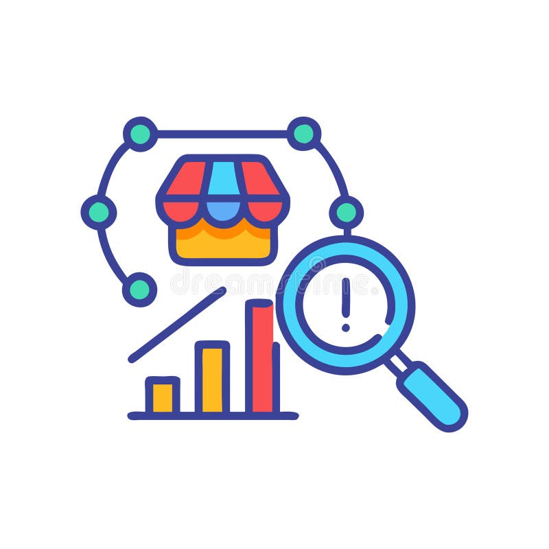 Icon for Overview of Market Intelligence Practices Stock Vector ...
