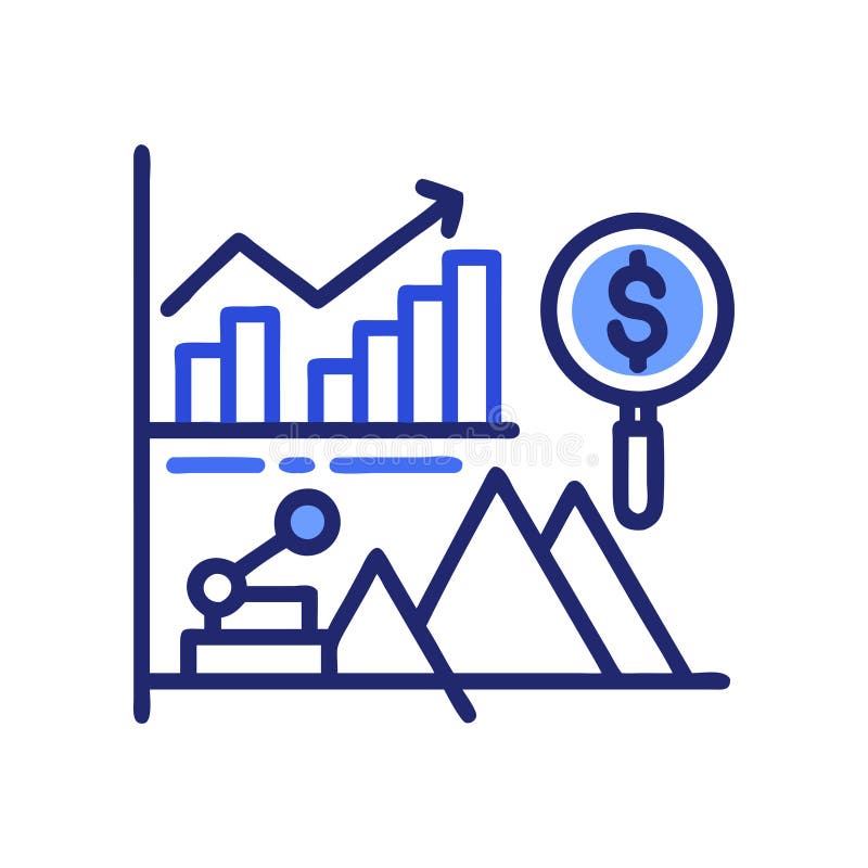 Icon for Overview of Market Landscape Analysis Stock Vector ...