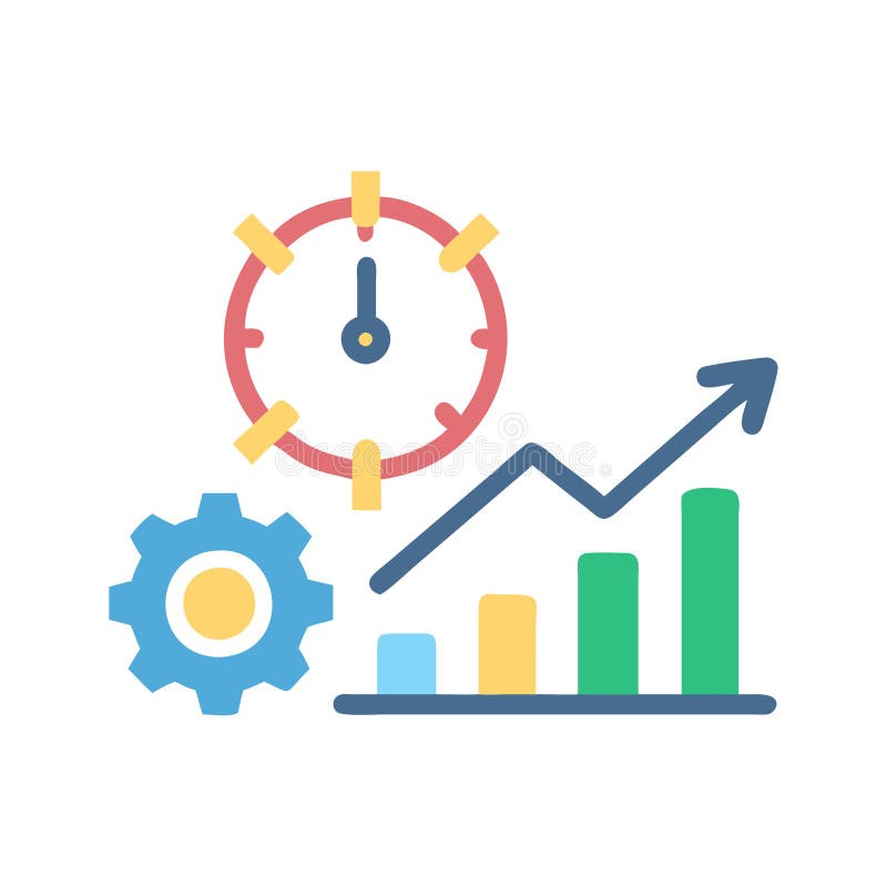 Icon for Overview of Productivity Improvement Methods Stock Vector ...