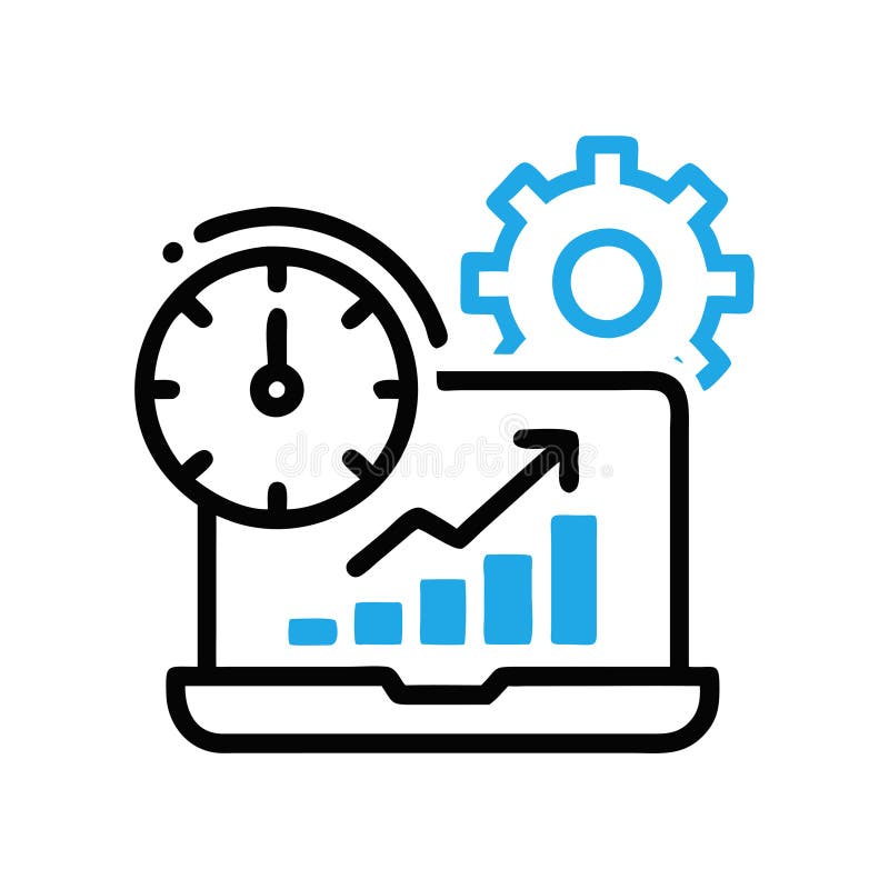 Icon for Overview of Productivity Metrics Framework Stock Vector ...