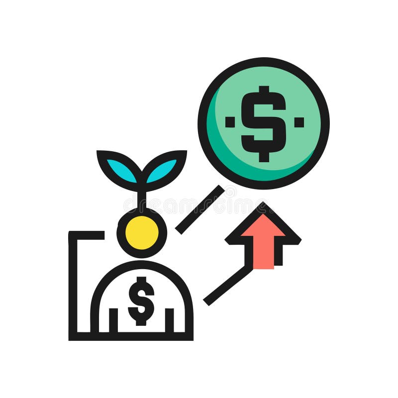 Icon for Overview of Profit Analysis Stock Vector - Illustration of ...