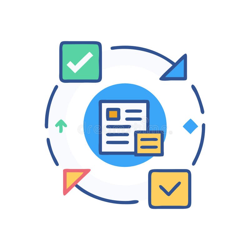Icon for Overview of Project Lifecycle Stages Stock Vector ...