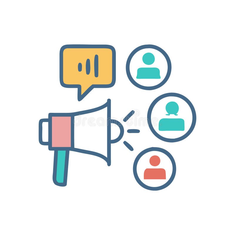 Icon for Overview of Public Relations Strategies Stock Vector ...