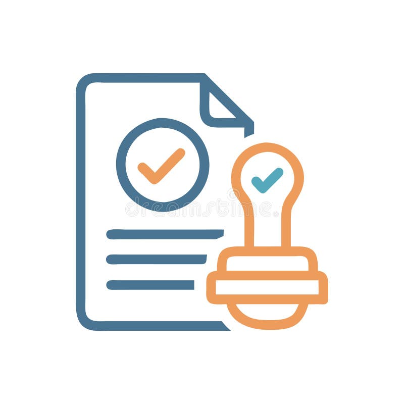 Icon for Overview of Regulatory Approval Procedures Stock Vector ...