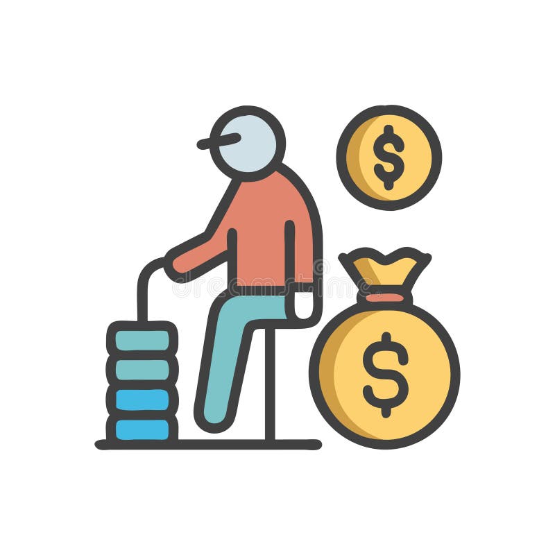 Icon for Overview of Retirement Fund Options Stock Vector ...