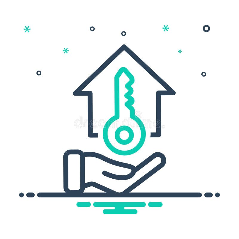 Mix Icon for Ownership, Proprietorship and Holding Stock Illustration ...