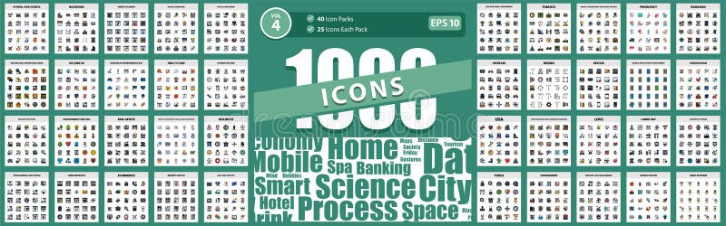 1000 Icon Pack Strategy and Management, Tools, Mobile Application ...