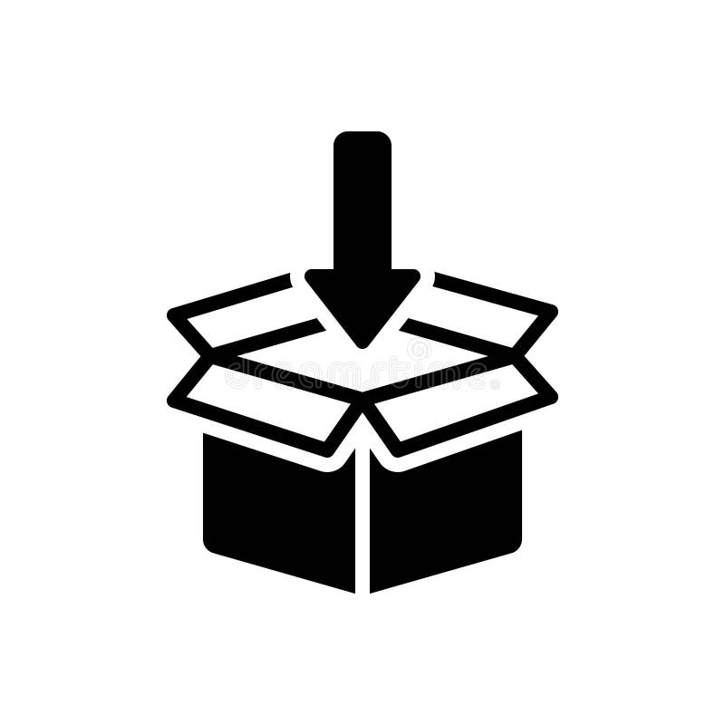 Black Solid Icon for Packaging, Wrappers and Cover Stock Vector ...