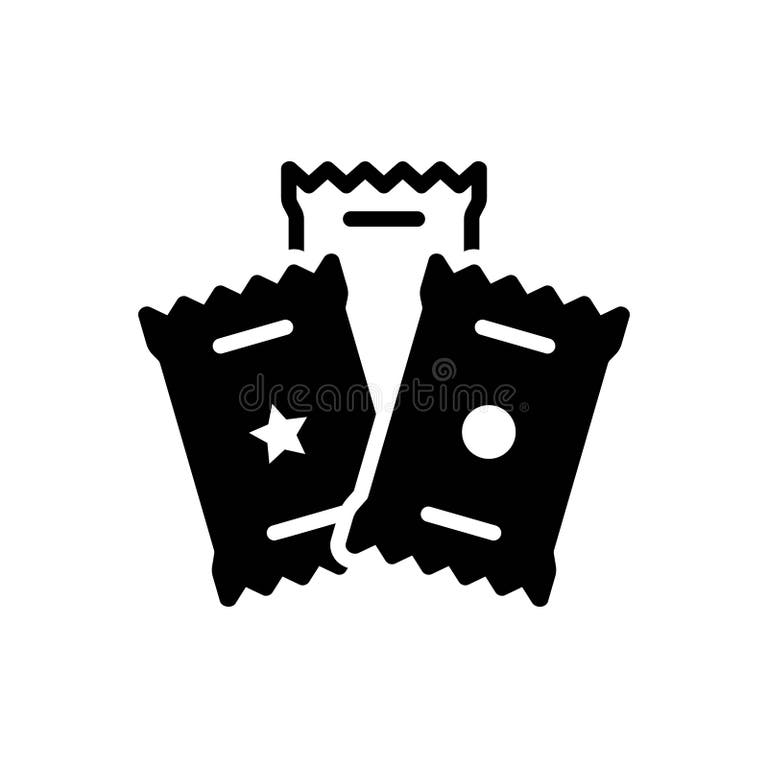 Black Solid Icon for Packets, Pack and Bag Stock Vector - Illustration ...