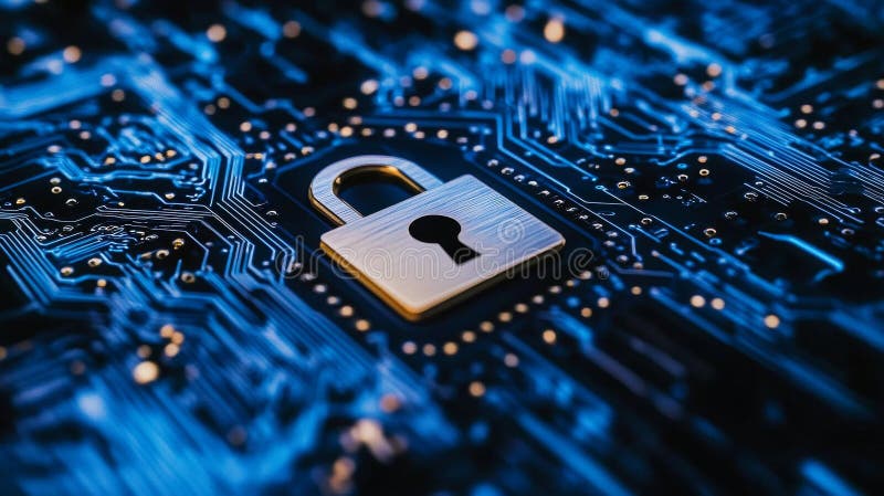 Icon of Padlock with Keyhole for Personal Data Security. Icon ...