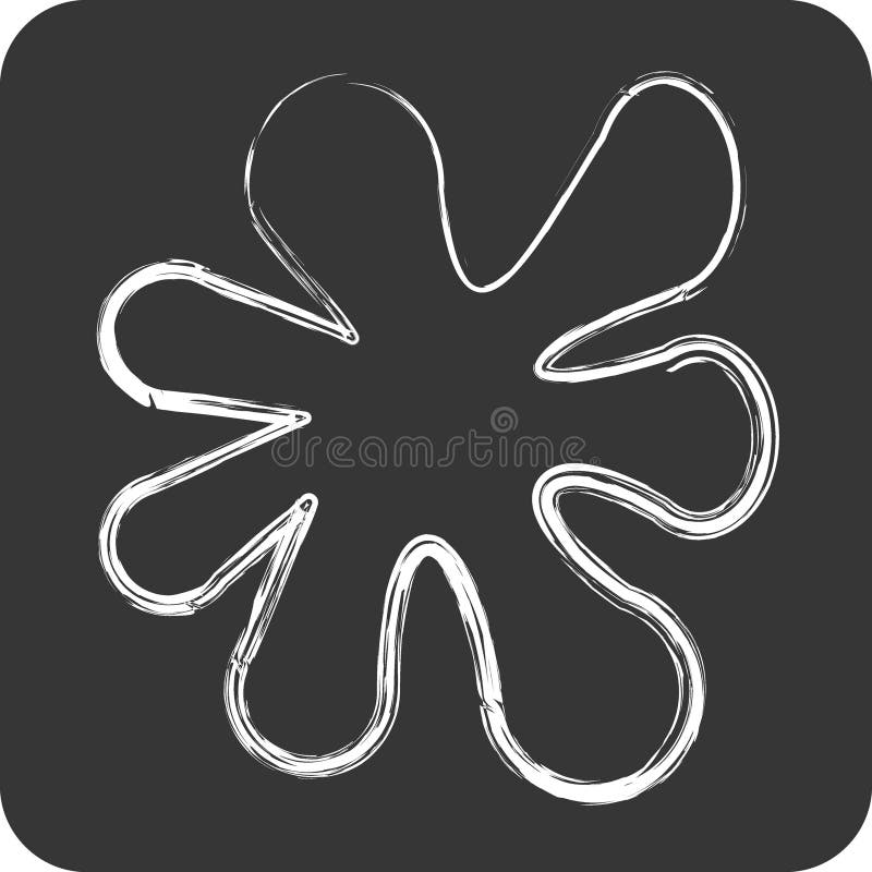 Icon Paint Splash. Suitable for Paint Art Tools Symbol. Chalk Style ...