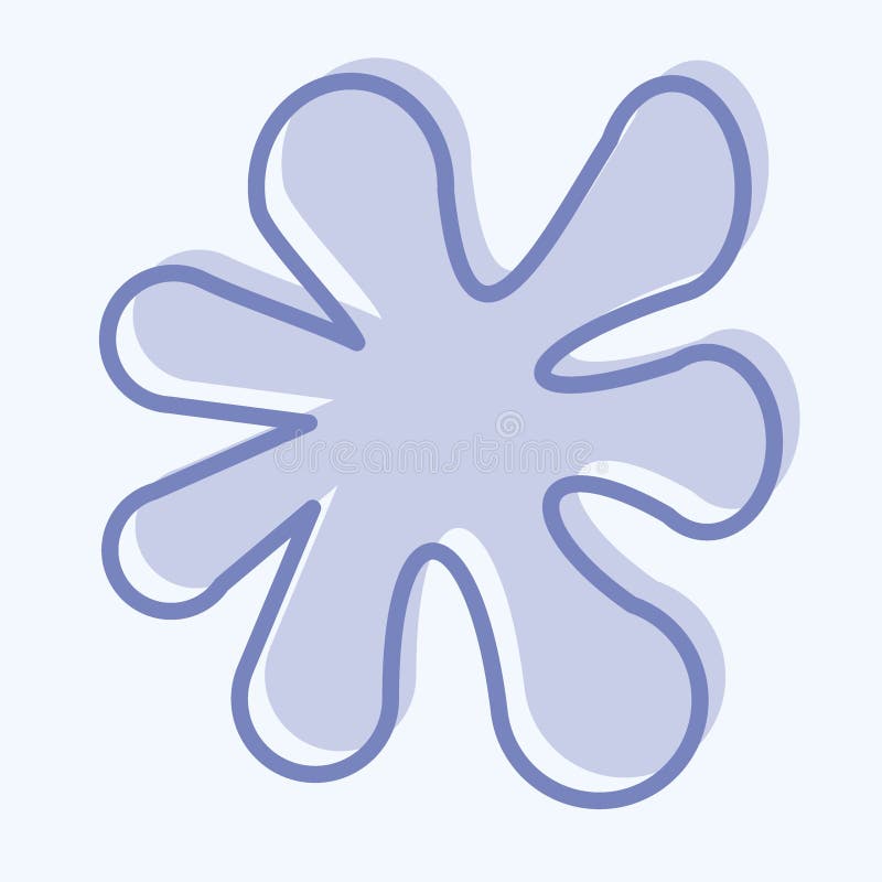 Icon Paint Splash. Suitable for Paint Art Tools Symbol. Two Tone Style ...