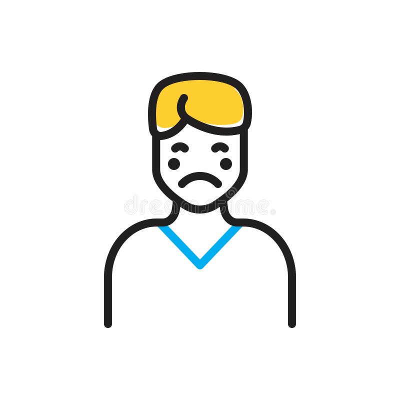 Multi Color Icon for Pale, Pallid and Sickness Stock Illustration ...