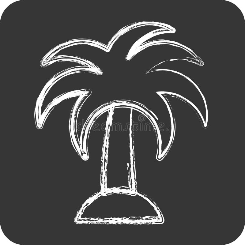 Chalk Art Palm Tree Stock Illustrations – 172 Chalk Art Palm Tree Stock ...