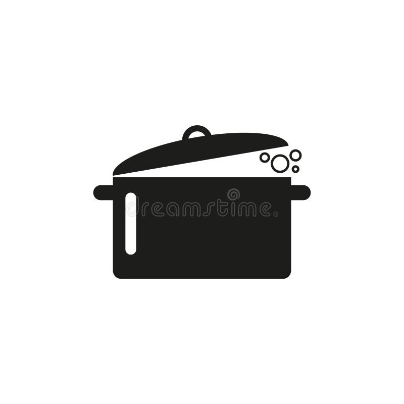 Icon of the Pan. Simple Vector Illustration on White Background. Stock ...