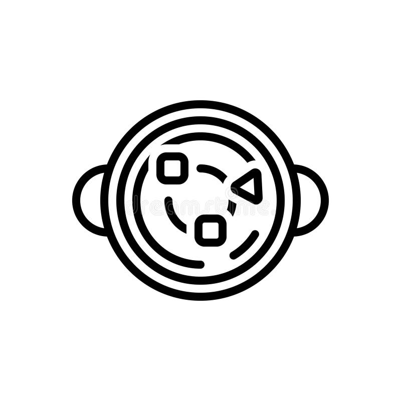 Black Line Icon for Paneer, Edible and Cheese Stock Illustration ...