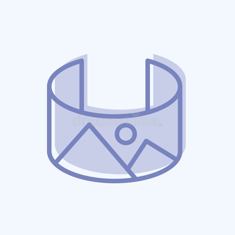 Icon Panoramic. Suitable for Art Symbol. Two Tone Style. Simple Design ...